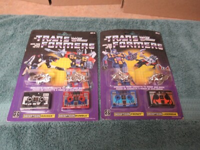 Hasbro Transformers Walmart Reissue Ravage & Rumble Frenzy & Laserbeak ...