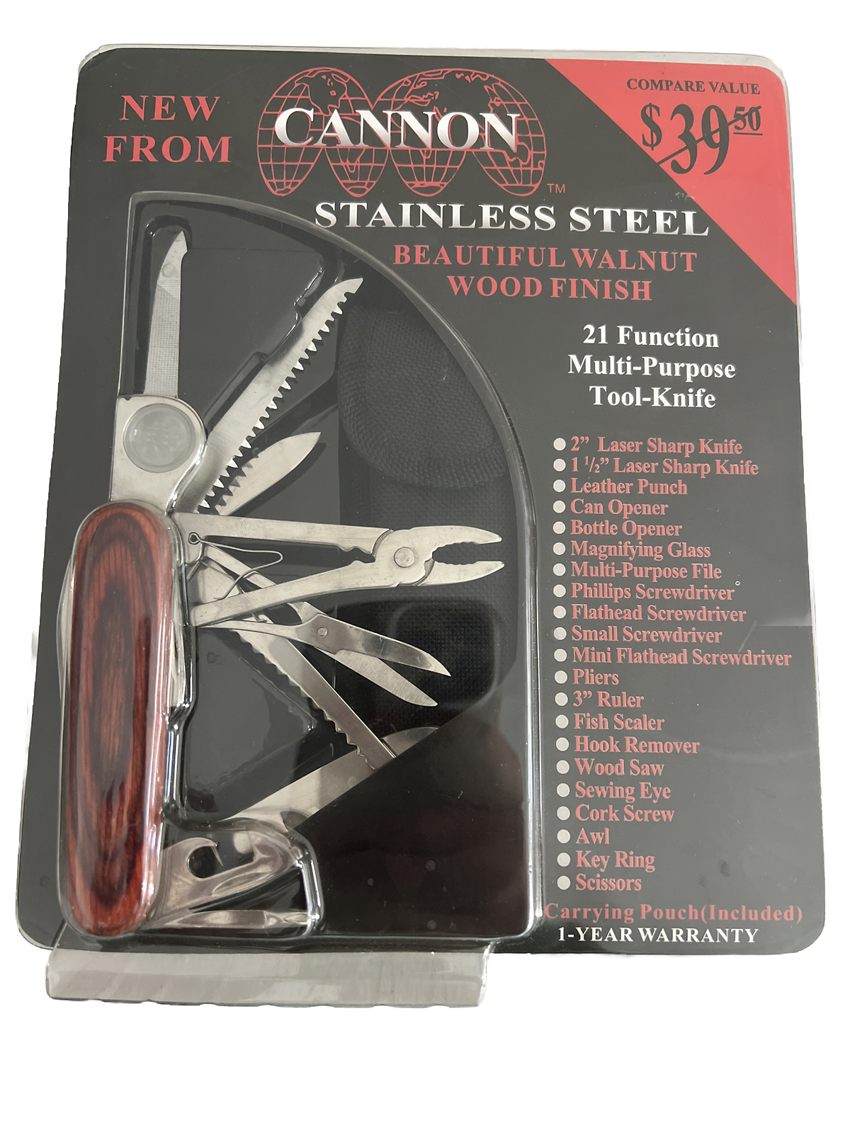 Cannon Stainless Steel 21 Function Multi-purpose Tool Knife | eBay