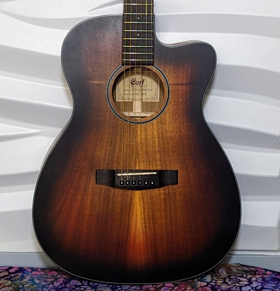 Cort Core Solid Blackwood Series Acoustic Electric Cutaway Guitar CORE ...