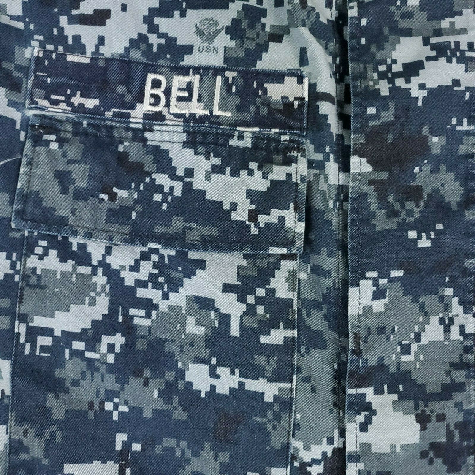 Navy Military Digital Blue Camouflage USN NWU Shirt Jacket Uniform ...