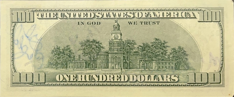 100 Dollar Bill Hee Haw Cast Autographed Note Federal Reserve Note ...