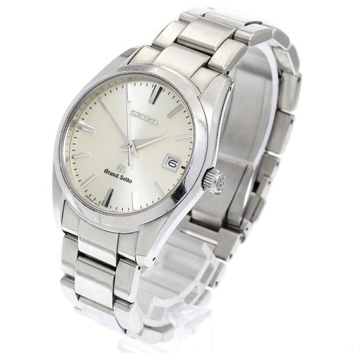 SEIKO GRAND SEIKO SBGX063/9F62-0AB0 37mm SS Silver Dial Date Quartz # ...