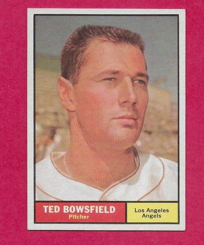 1961 Topps # 216 Ted Bowsfield - EXMT+ | eBay
