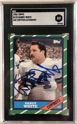 Signed 1986 Topps #133 Randy White SGC AUTHENTIC AUTOGRAPH Cowboys | eBay