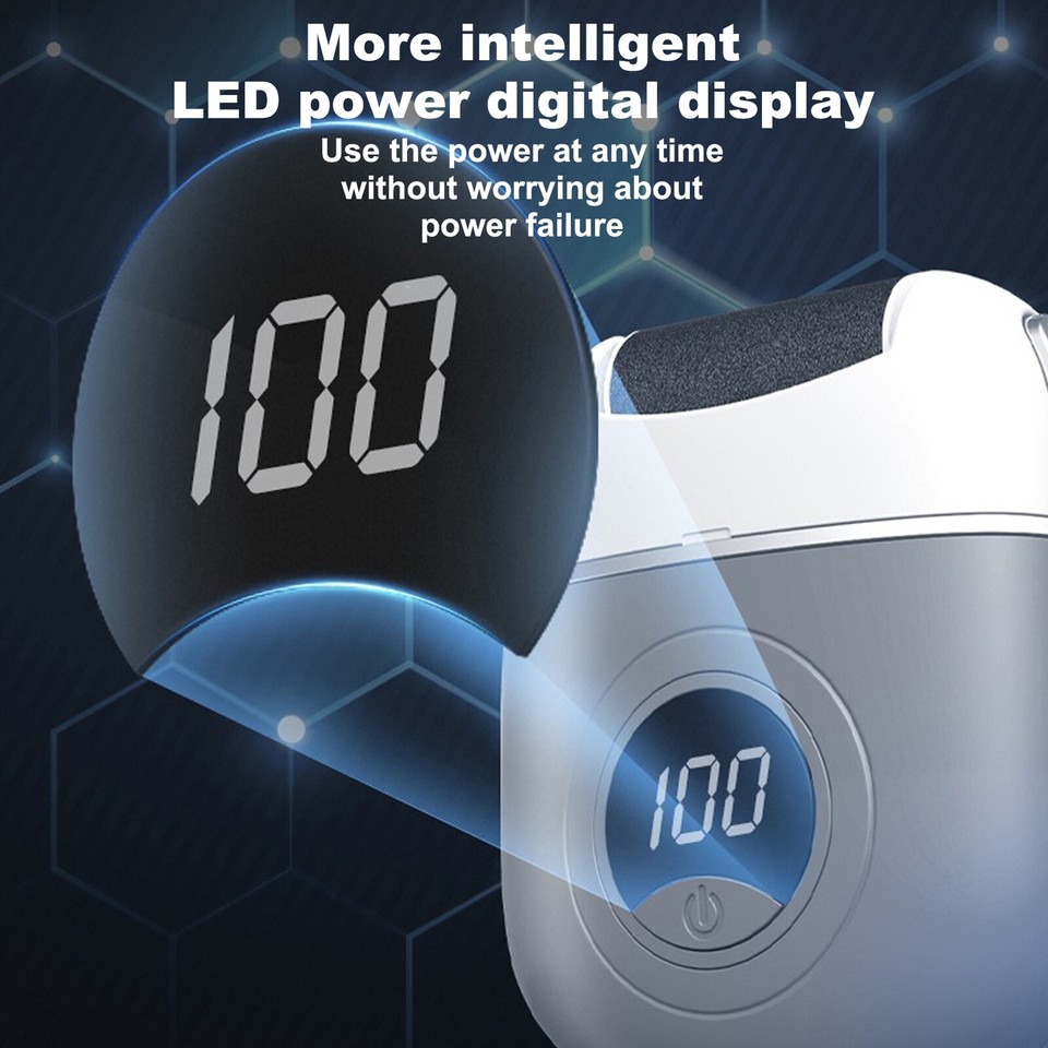 1PC Electric Callus Remover Foot Sander Rough Feet Rechargeable Dead ...