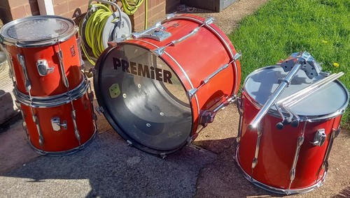 Premier APK Drum Kit Shell Pack 22, 16 floor, 13 and 12 toms- Red | eBay UK