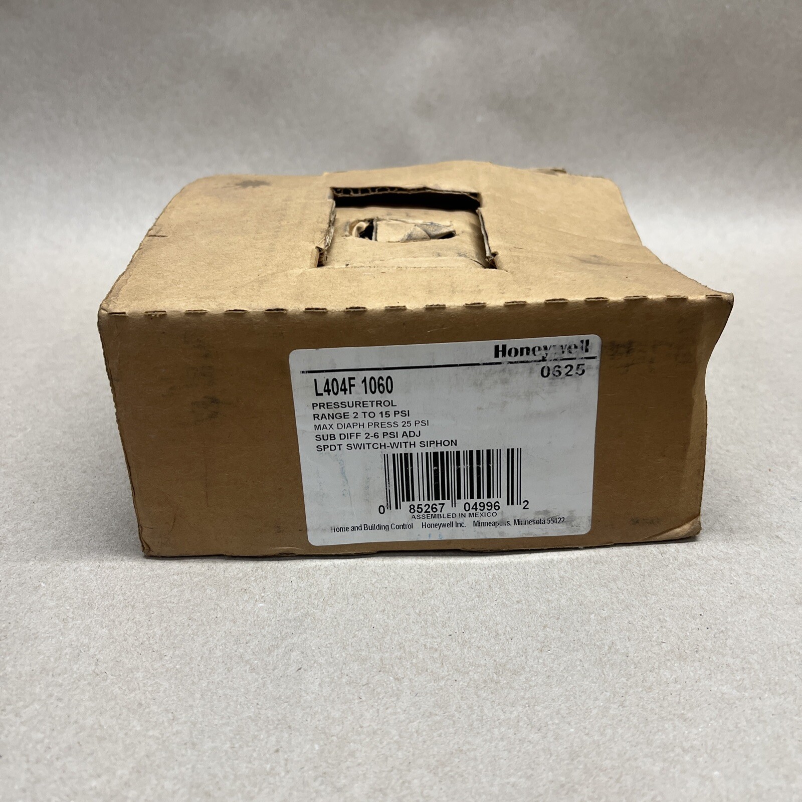 HONEYWELL L404F1060 Pressuretrol® Controllers Auto recycle 2 psi to 15 ...