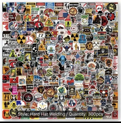 Construction - Hard Hat Stickers