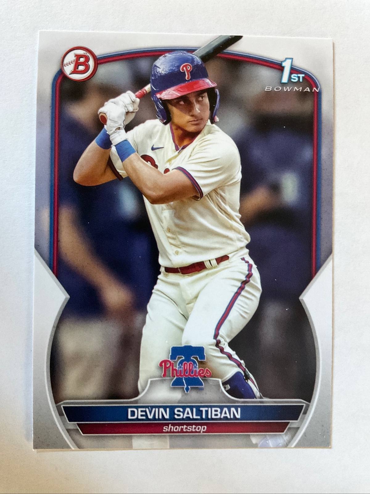2023 Bowman Draft DEVIN SALTIBAN 1st Bowman Card RC Philadelphia ...