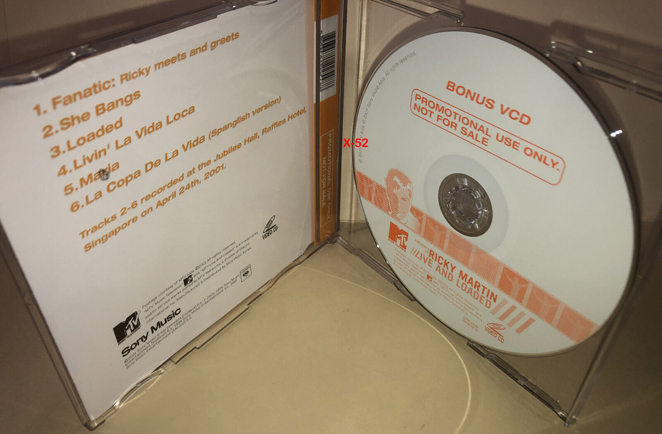 Best of Ricky Martin CD with BONUS Mtv Live and Loaded VCD Korea press ...