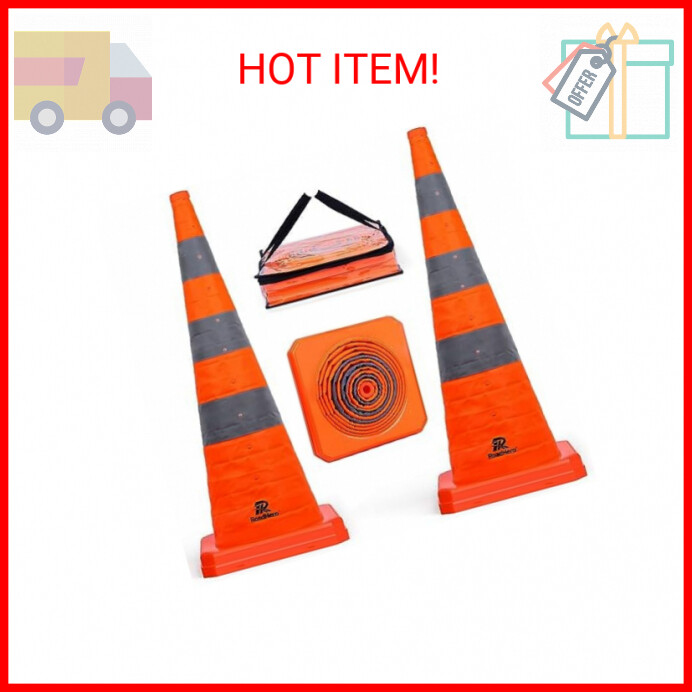 Near Me RoadHero 36" Collapsible (4 Pack) – Reflective Safety Cones For ...
