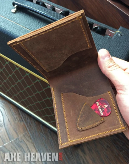 AXE HEAVEN Genuine Leather Classic Blonde Electric Guitar Wallet Gift ...