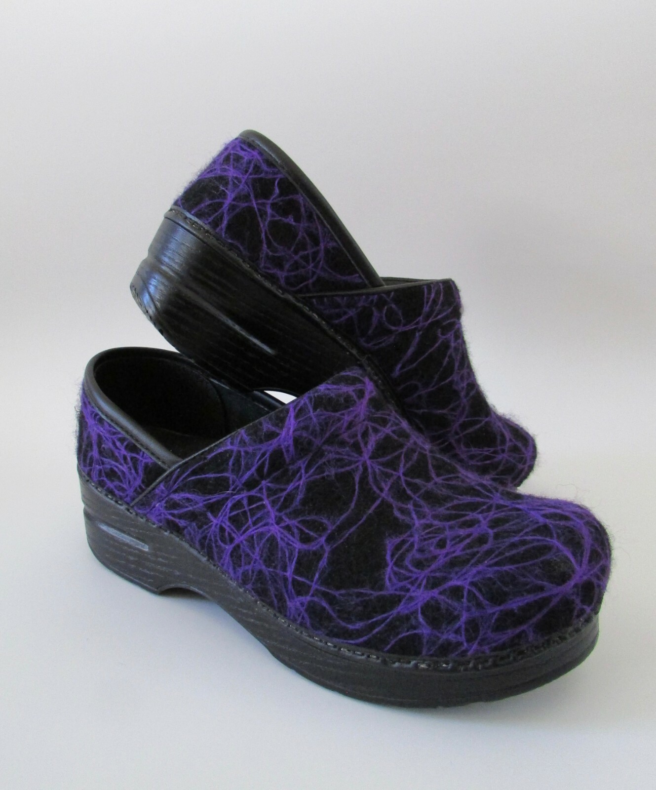 DANSKO Purple Wool Swirl Clogs Sz 37 6.5-7 | eBay