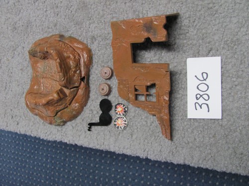 Marx Exploding Bunker (no mech.) w/ homemade trigger, hm mines & house ...