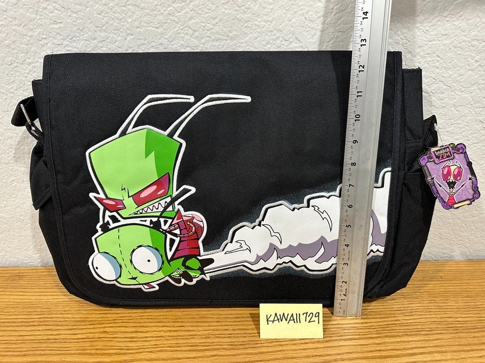 Invader Zim Gir Messenger Bag Licensed RARE, BRAND NEW W/ TAGS 17"x12 ...