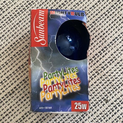 Sunbeam Mighty Bulb Party Lites Blue Light Bulb (NEW) Home Residence ...