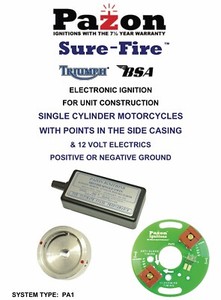 Pazon Electronic Ignition Triumph Tiger Cub T20/M (Cub) Single Cylinder ...