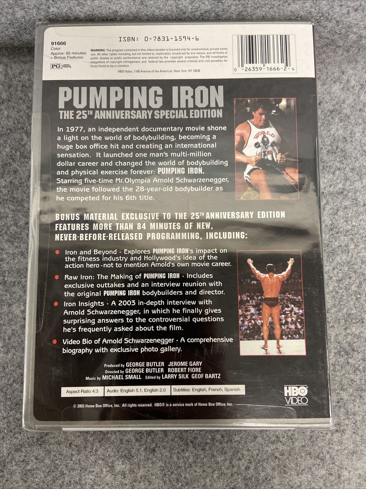 Pumping Iron (DVD, 2003, 25th Anniversary Special Edition ...
