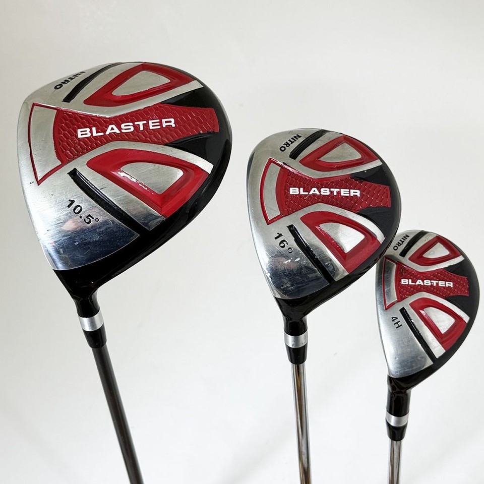 DEMO Left Handed Nitro Golf Blaster Men's 13-Piece Complete Set Steel ...