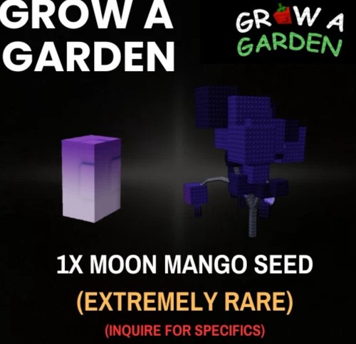 🌱 ROBLOX Grow a Garden |💎MOON MANGO SEED SERVID | RARE | Fast + Quick ...