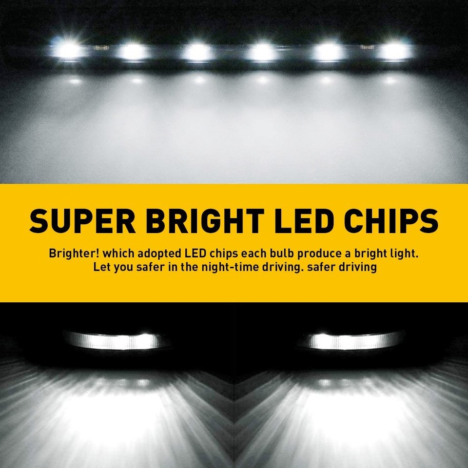 White LED Roof Top Running Cab Lights For Chevy For GMC 2500/3500 2007 ...