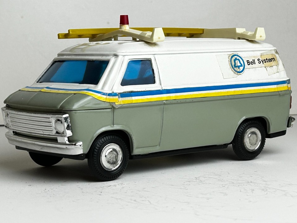 Tin 1970's Chevrolet Bell System Telephone Van, Nice Original | eBay
