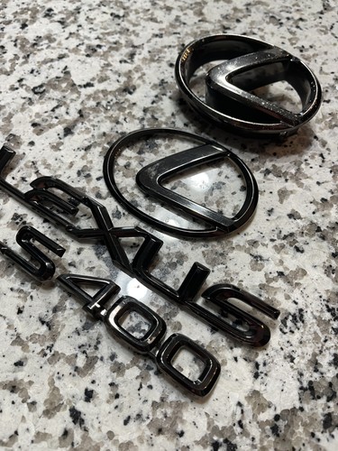 1995-2000 Lexus LS400 Black Pearl Badges OEM Platinum Edition Complete ...
