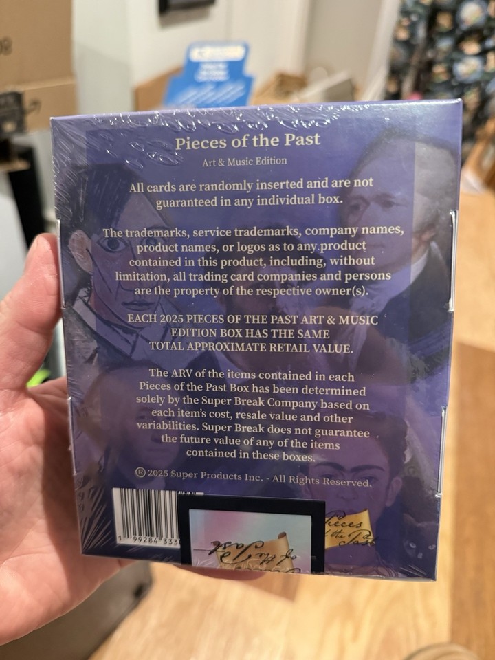 2025 Pieces of the Past Art & Music Edition Factory Sealed Hobby Box | eBay