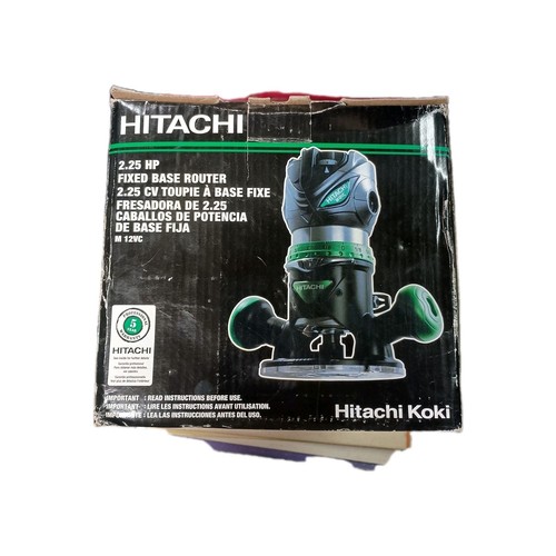 EUC Hitachi Variable Speed 2.25 HP M 12VC Router Corded Fixed Base ...