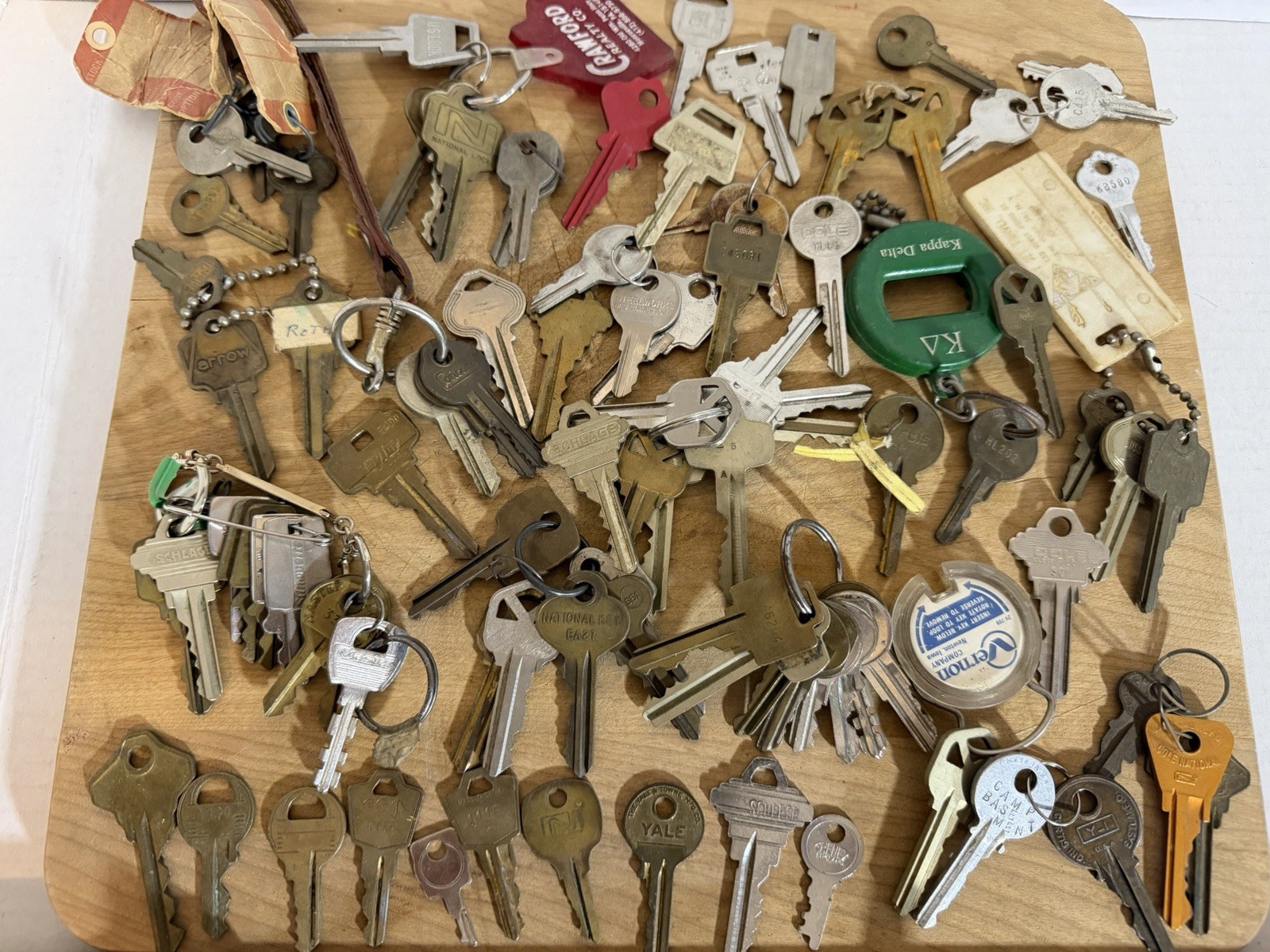 Vintage Key LOT of 210+ Brass Steel Flat Estate Find House Car More | eBay