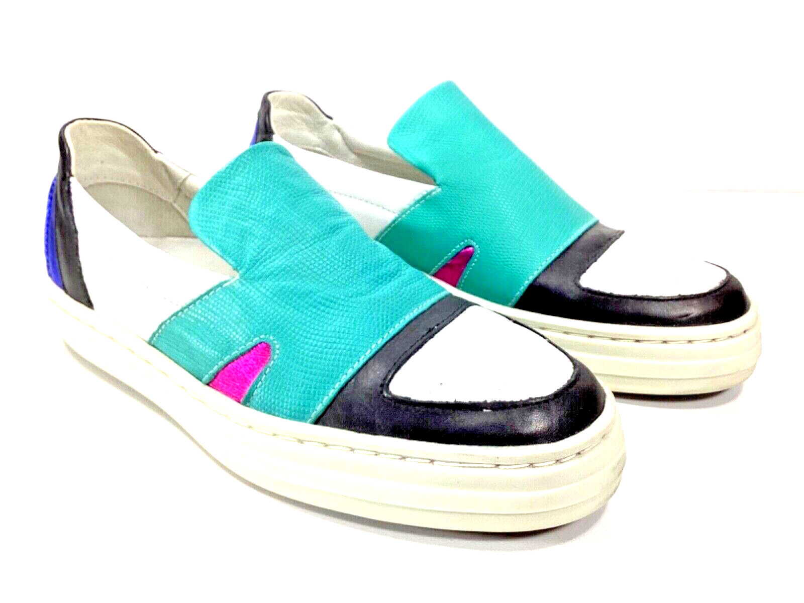 Swear London Women’s Leather Casual Slip On Walking Shoes Multicolor ...