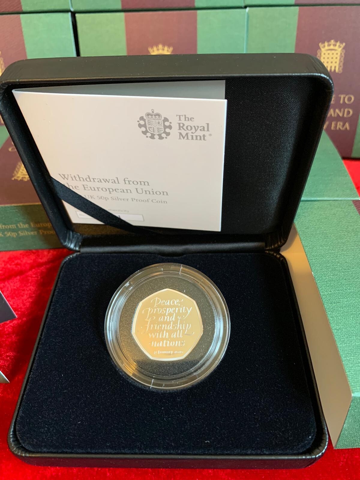 SILVER PROOF BREXIT 50p COIN Withdrawal from the European Union 2020 ...