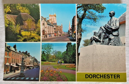 Vintage Colourmaster Postcard Dorchester England Multiview Hangmans ...
