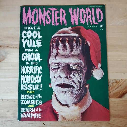 Monster World No 6, January 1965 Santa Frankenstein Christmas - High ...