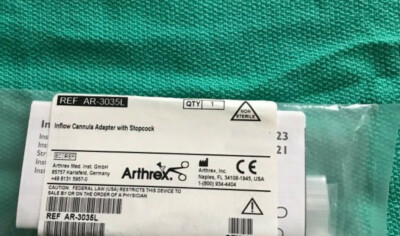 Arthrex Inflow Cannula Adapter with Stopcock - AR-3035L New | eBay