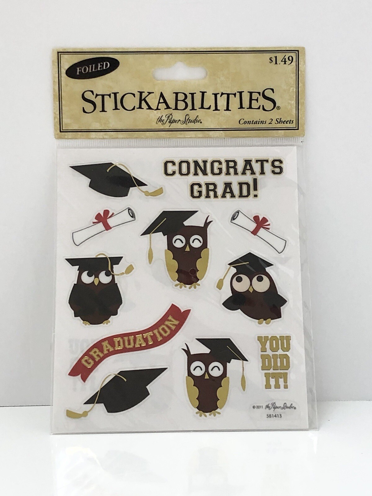 Stickabilities The Paper Studio Stickers Graduation Owls 581413 Free ...