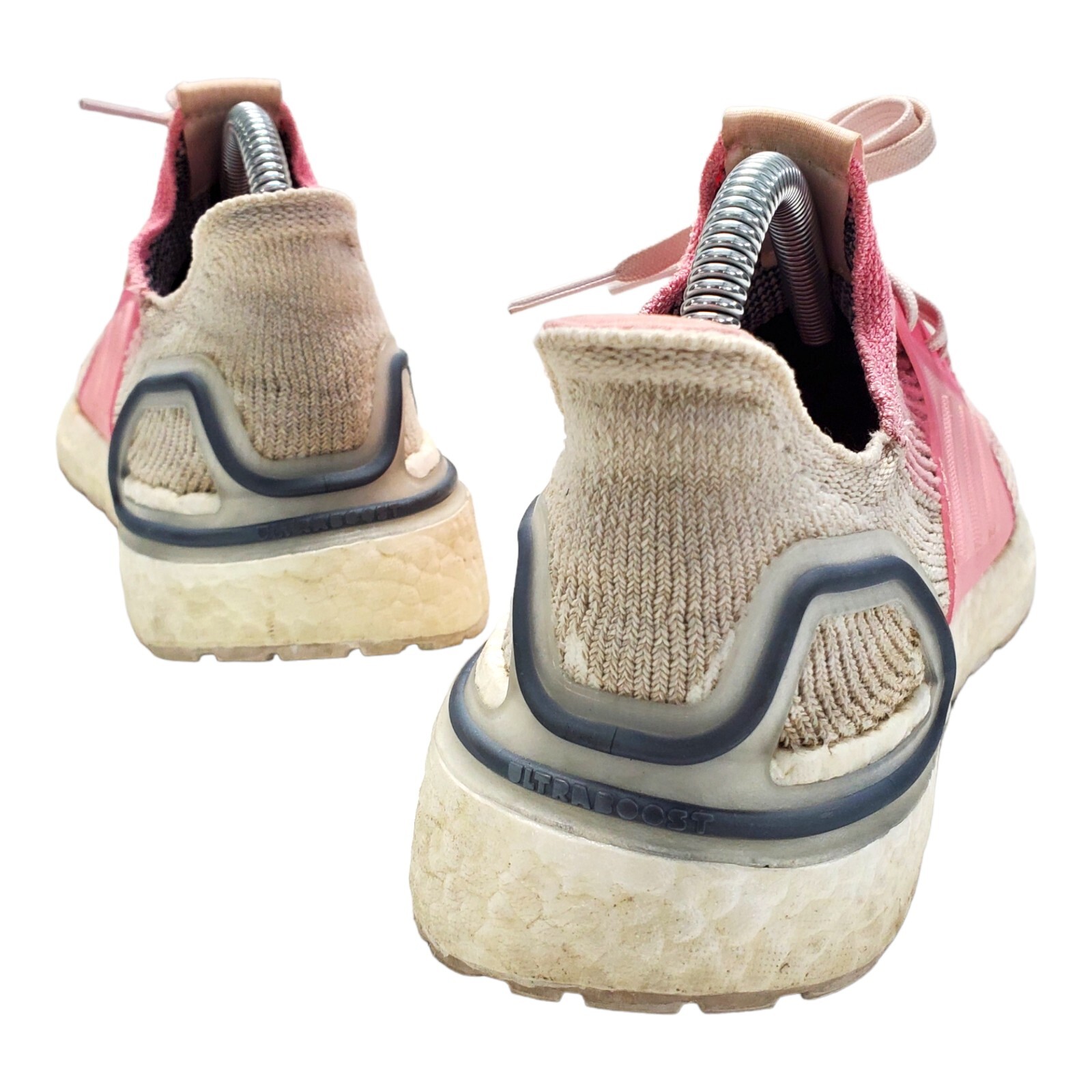 ADIDAS Shoes ULTRABOOST 19 Womens Size 7.5 Pink White Running Sneaker ...