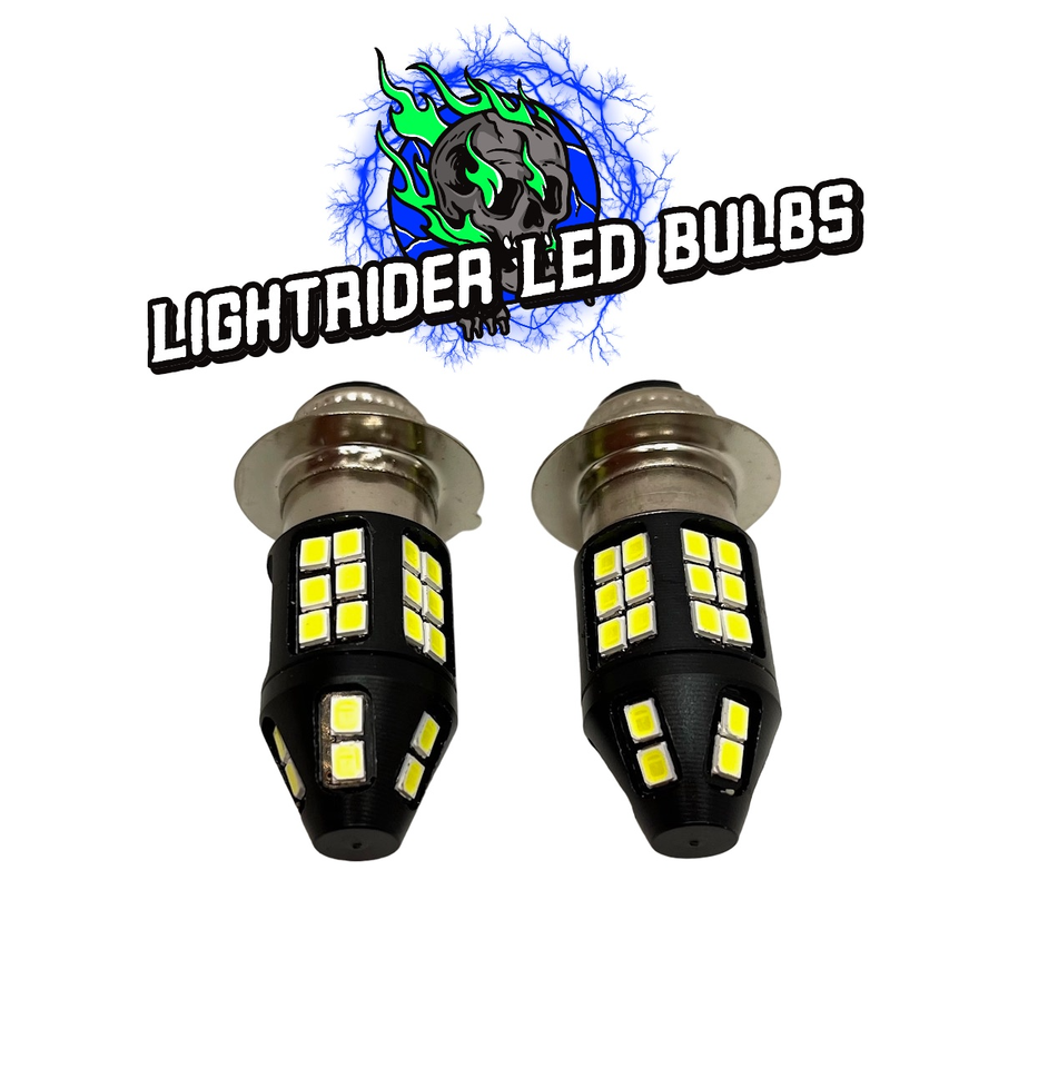 BFE LightRider Super White LED Headlight Bulb Kit H6m Yamaha YFZ450 ...