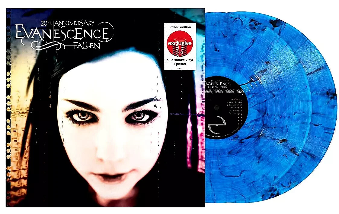 Evanescence 20th Anniversary Fallen (USED) Blue Smoke Vinyl 2LP ...