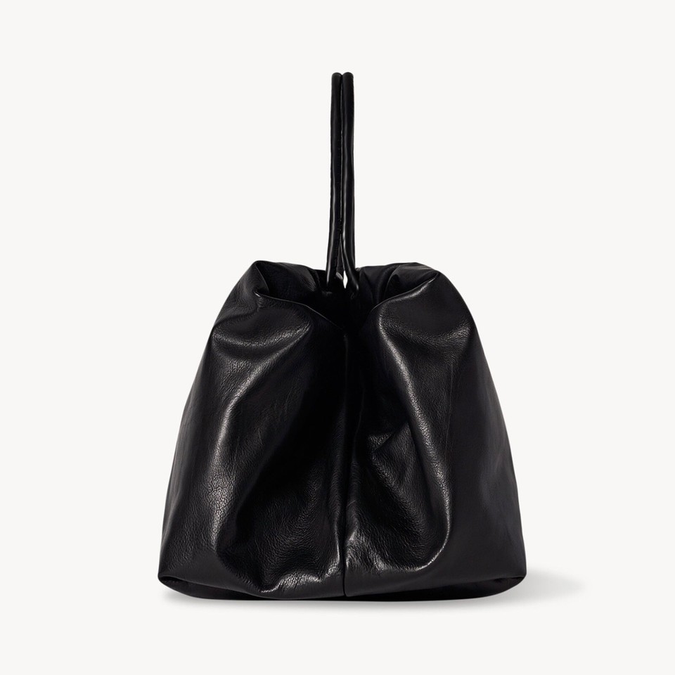 THE ROW Elio Bourse Bag in Black Leather | eBay