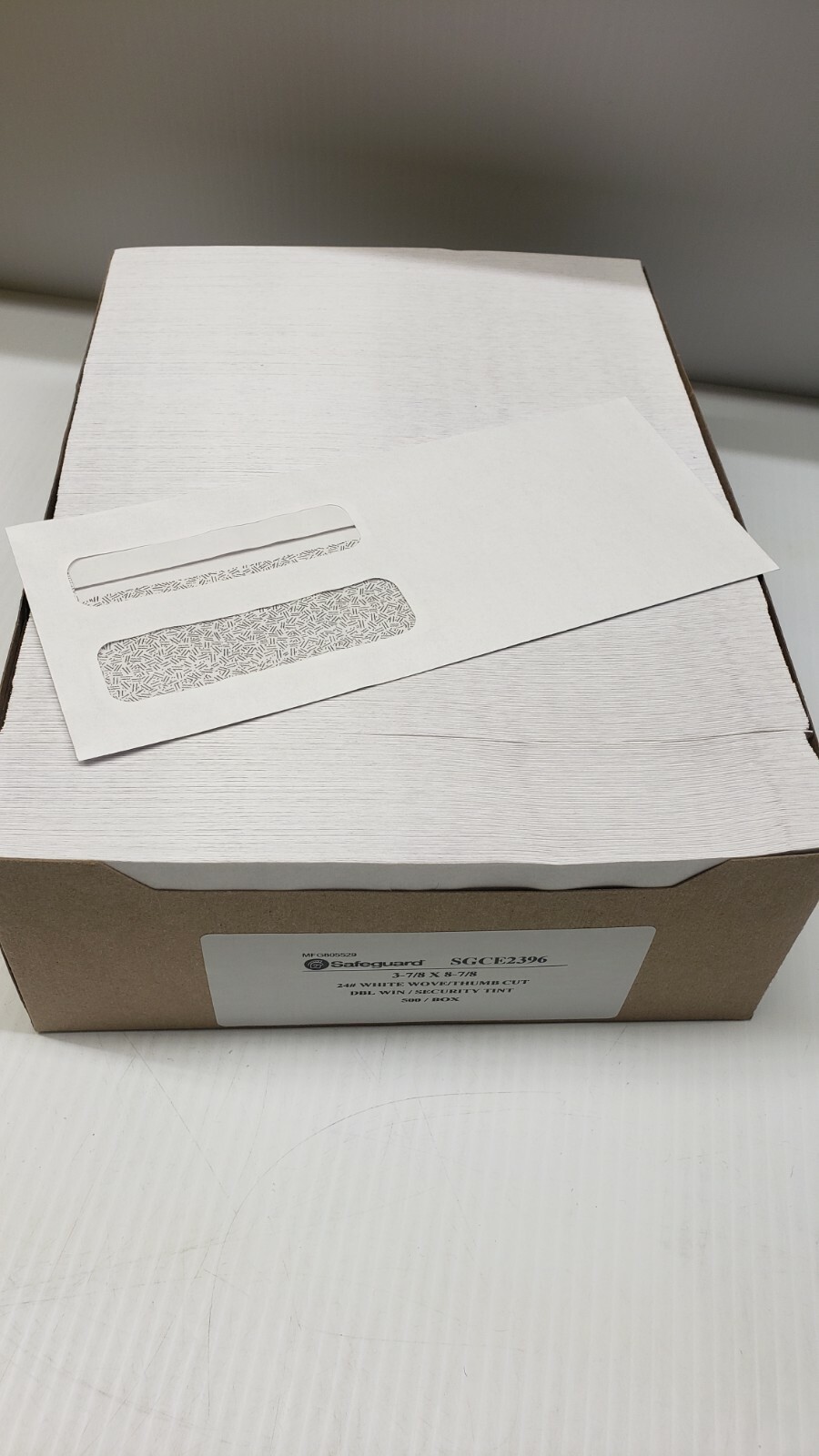 Safeguard SGCE2396 3 7/8 7/8 24# White Double Window Security Tint ...