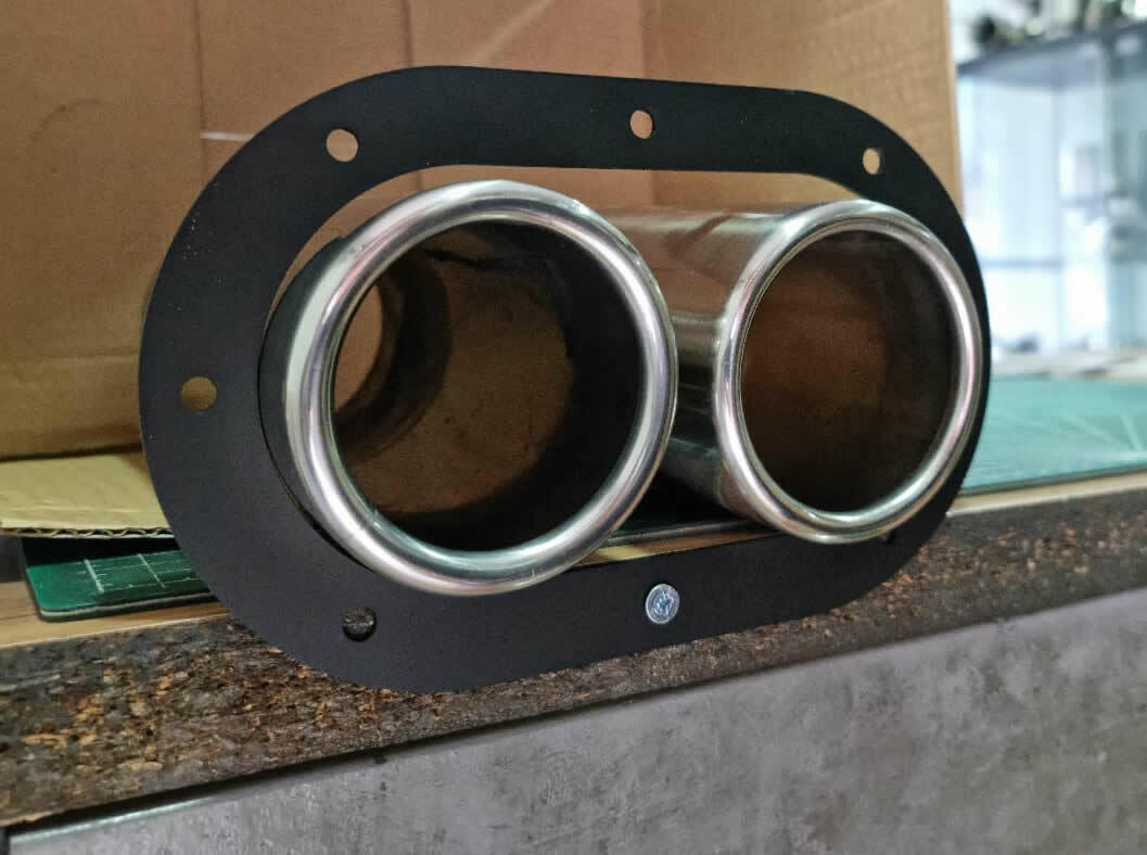 Exhaust Side Bed Exit Plate Twin 3" Bezel Trim Cover Guard Fender 4x4 ...