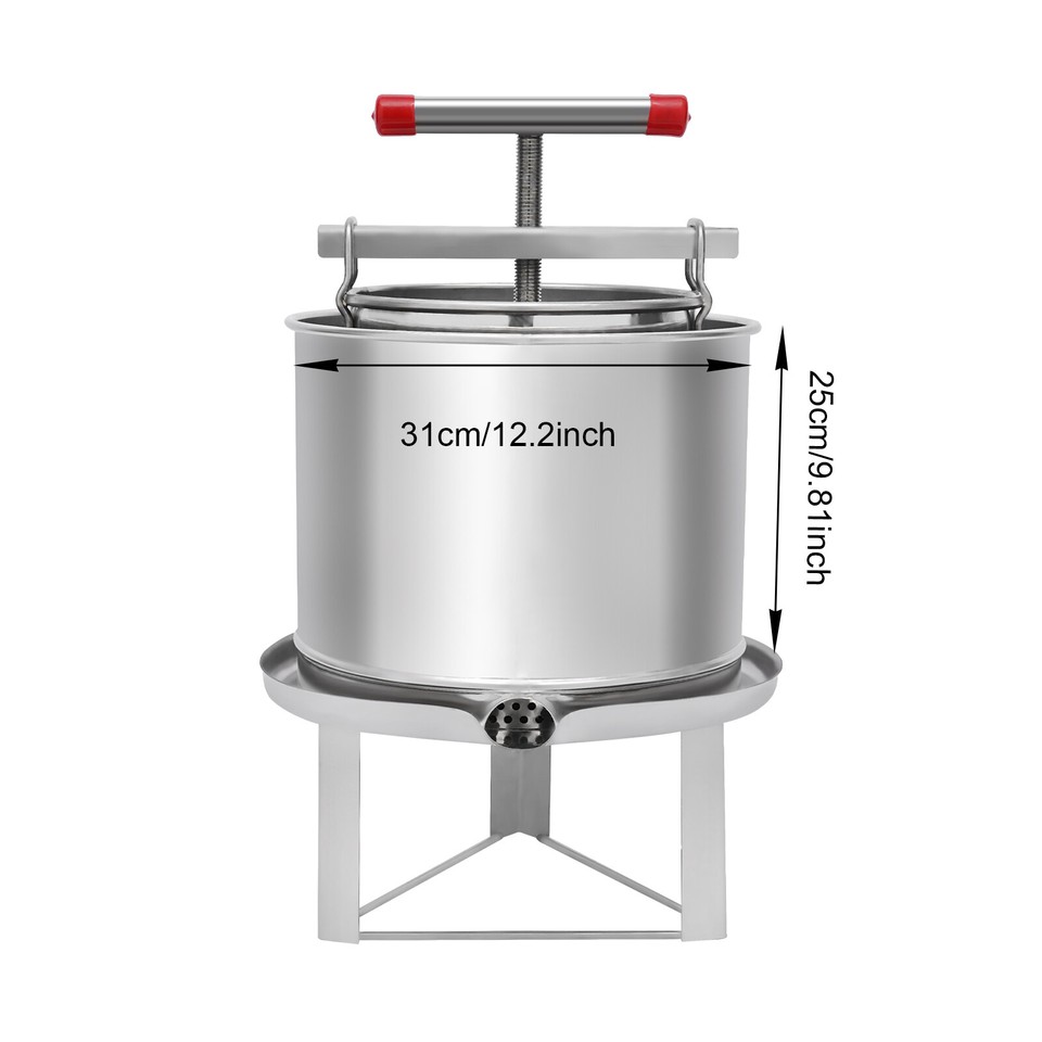 12.6L Bee Honey Press Machine Beekeeping Equipment Tool Honey Wax Press ...