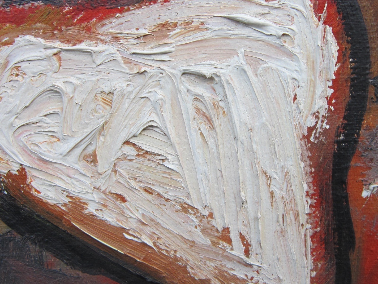 VINTAGE Oil Painting CLOWN & BALLOON Listed Oregon Artist ROBERT ...