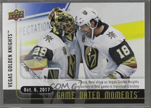 2017-18 Upper Deck Game Dated Moments - 1st Period #2 Marc-Andre Fleury ...