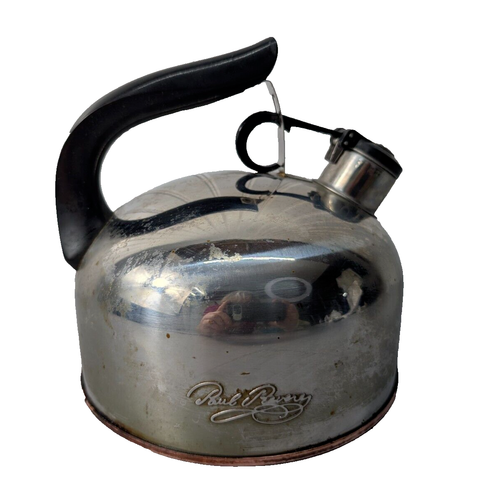 Vintage Revere Ware Water Kettle Whistling Tea Pot Copper Bottom #97-C ...