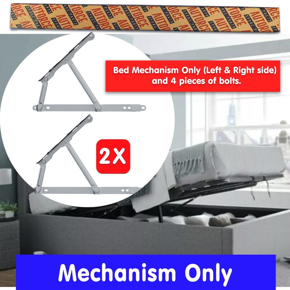 2X Ottoman Storage Bed Lift Up Mechanism and Gas Strut 600N, 800N ...
