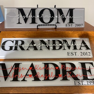 Personalized Mom Plaque | eBay