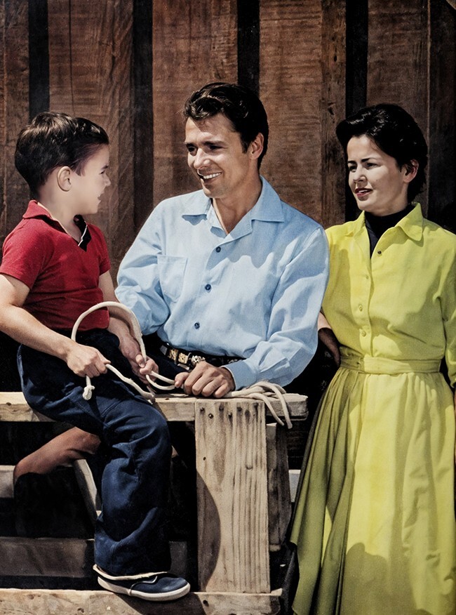 Pamela Archer, Audie Murphy with son Terry Michael - 8 1/2 X 11 ...