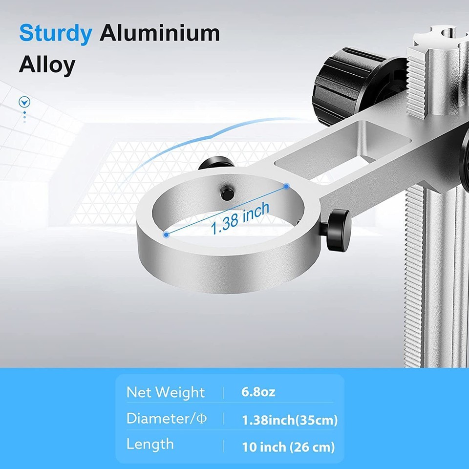 TOMLOV LCD Digital Microscope Extension Stand Aluminium Alloy ...